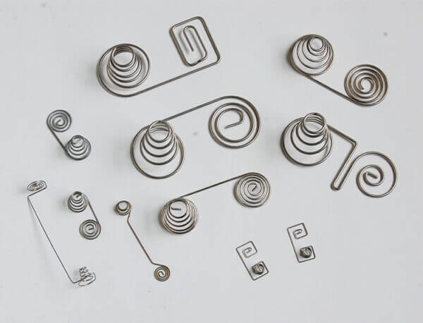 Custom Various Special Shape Battery Springs – Metal Wire Forms Custom
