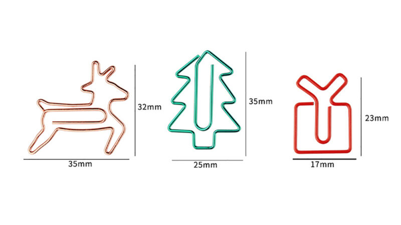 Custom Creative Metal Paper Clip Christmas Gift Box Set – Metal Wire ...